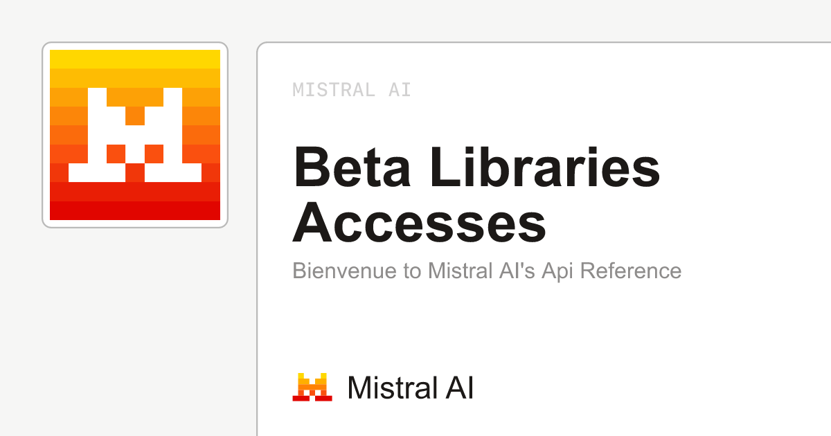 Beta Libraries Accesses